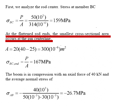 Smallest cross-sectional area of rod-end? • Physics Forums