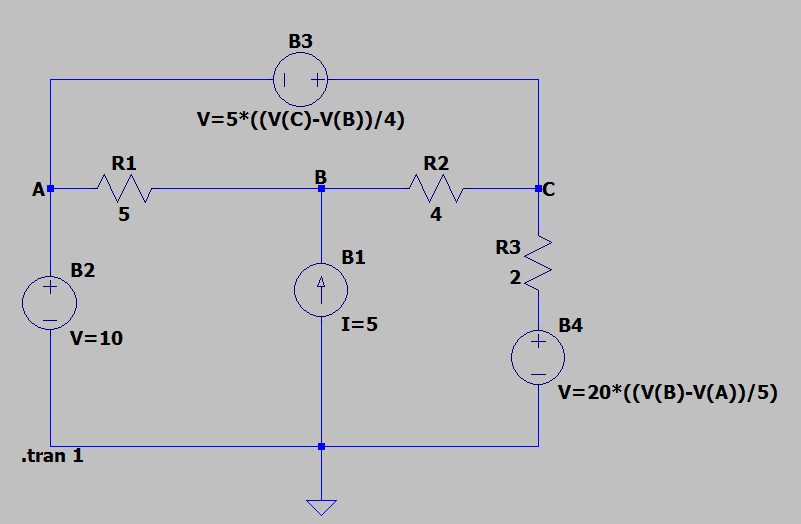 Dependent source problem using KVL