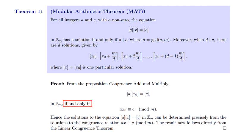  Congruence Class Proof Of Modular Arithmetic Theorem