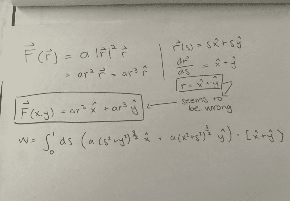 Work done by a force along the path • Physics Forums