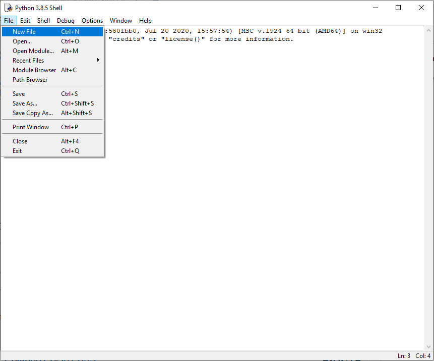 Python Idle And Print Function