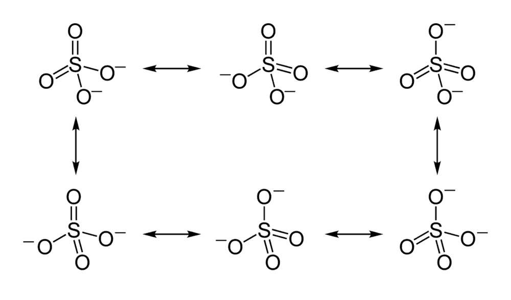 Drawing Resonance Structure For SO42