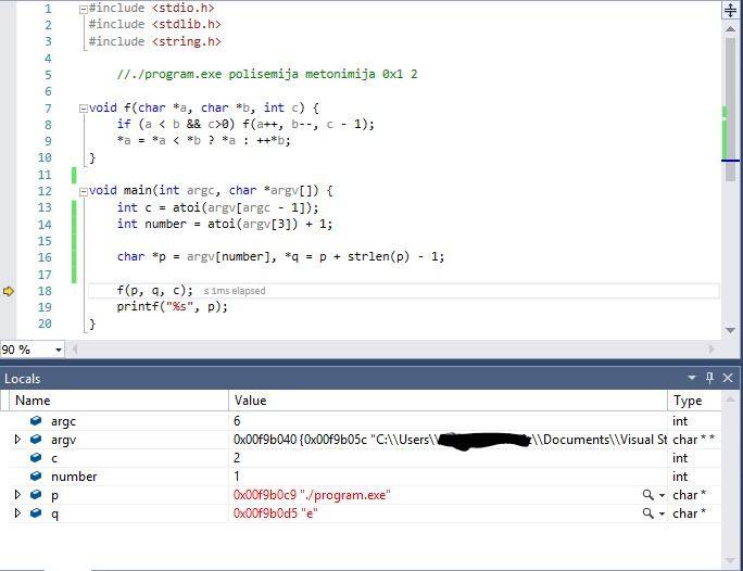 Starting a C program with a command