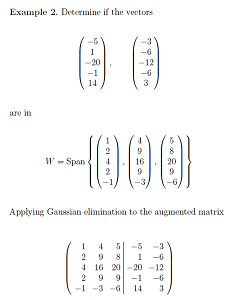 Confused About Col rows Of Matrices