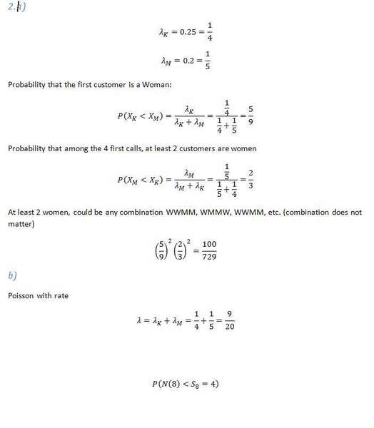 Statistics, Poisson processes.