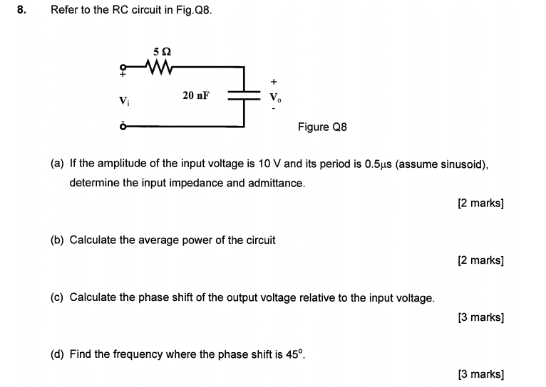 Finding Phase Difference in an RC circuit • Physics Forums