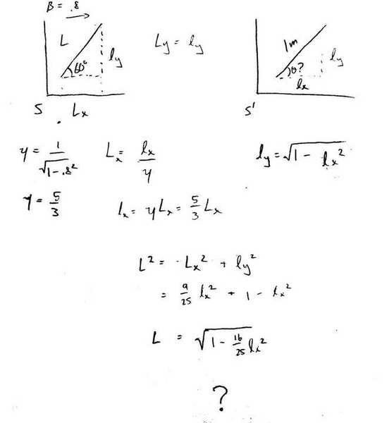 Relativity length contraction problem • Physics Forums
