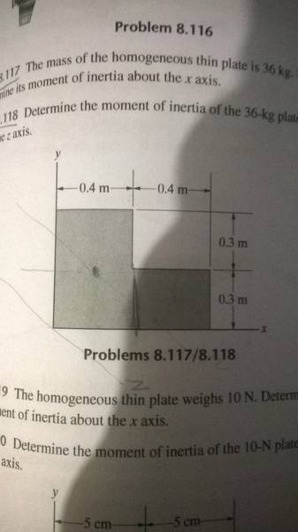 Moments of inertia using parallel axis theorem • Physics Forums