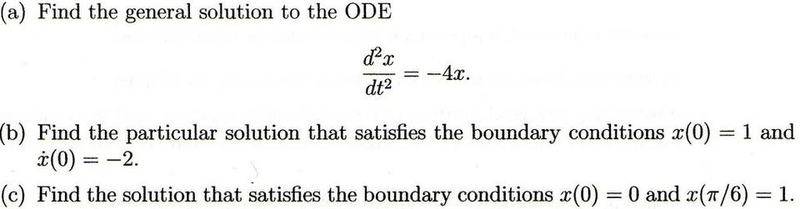 Finding The Particular Solution To An Ode With Set Boundary Conditions
