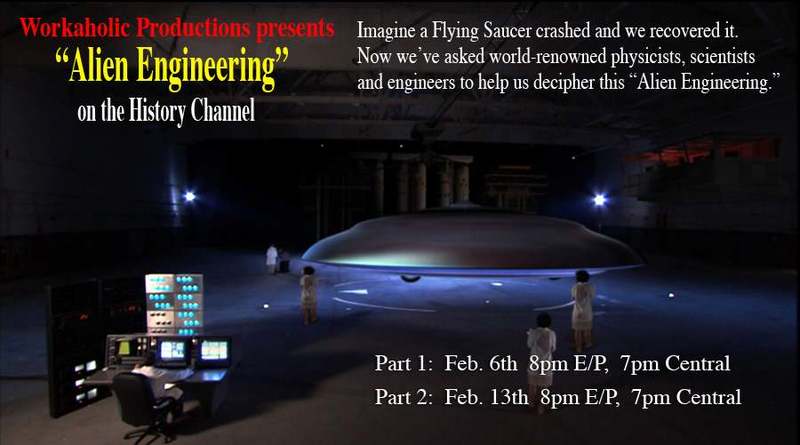 History channel: Alien engineering show • Physics Forums