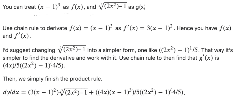 Differentiating Y x 1 3 5 2x 2 1 Physics Forums