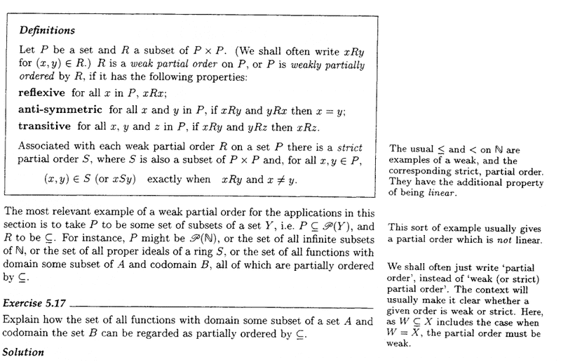 Partial Order - Reconciling Definitions by Garling and Goldrei ...