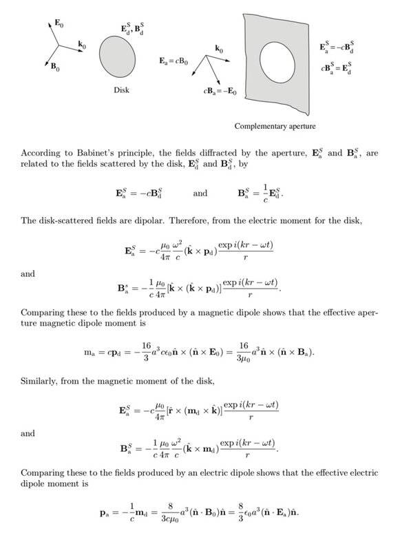 Babinet's Principle: Effective Aperture Dipoles (Matlab) • Physics Forums