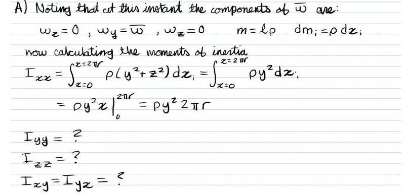 Finding the angular momentum using the inertia tensor/matrix • Physics Forums
