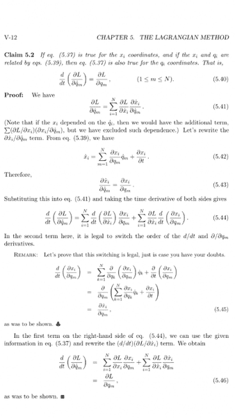 Derivation Of Euler Lagrange Equation With Change Of Coordinates 