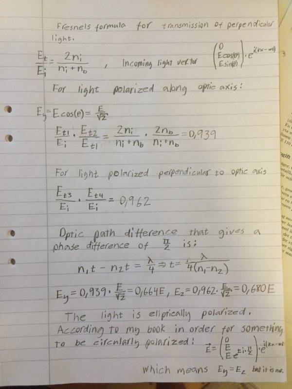 Calcite Crystal Polarization Mechanical Properties Of Single Crystal