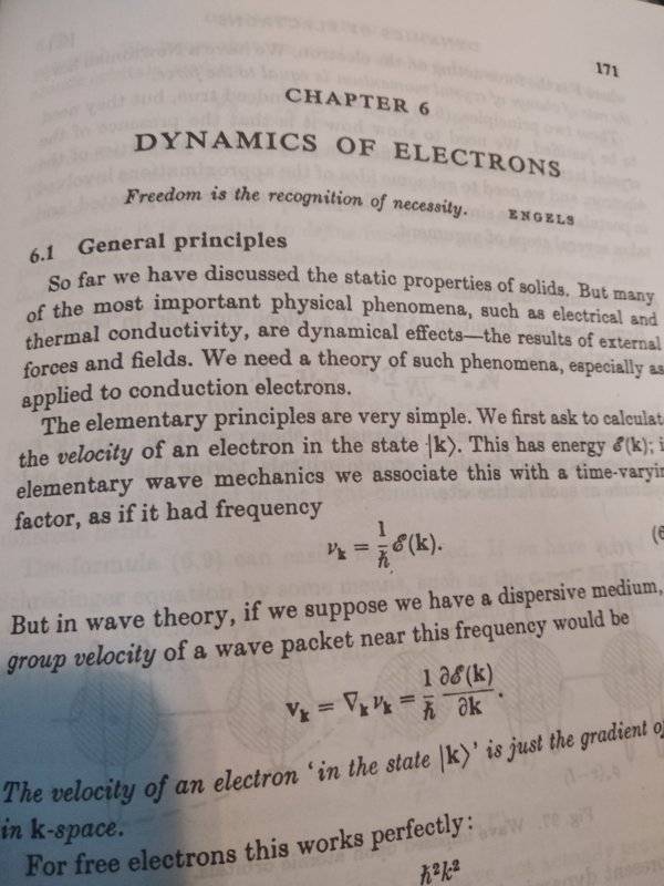 Bloch Functions And Momentum Of Electrons In A Lattice