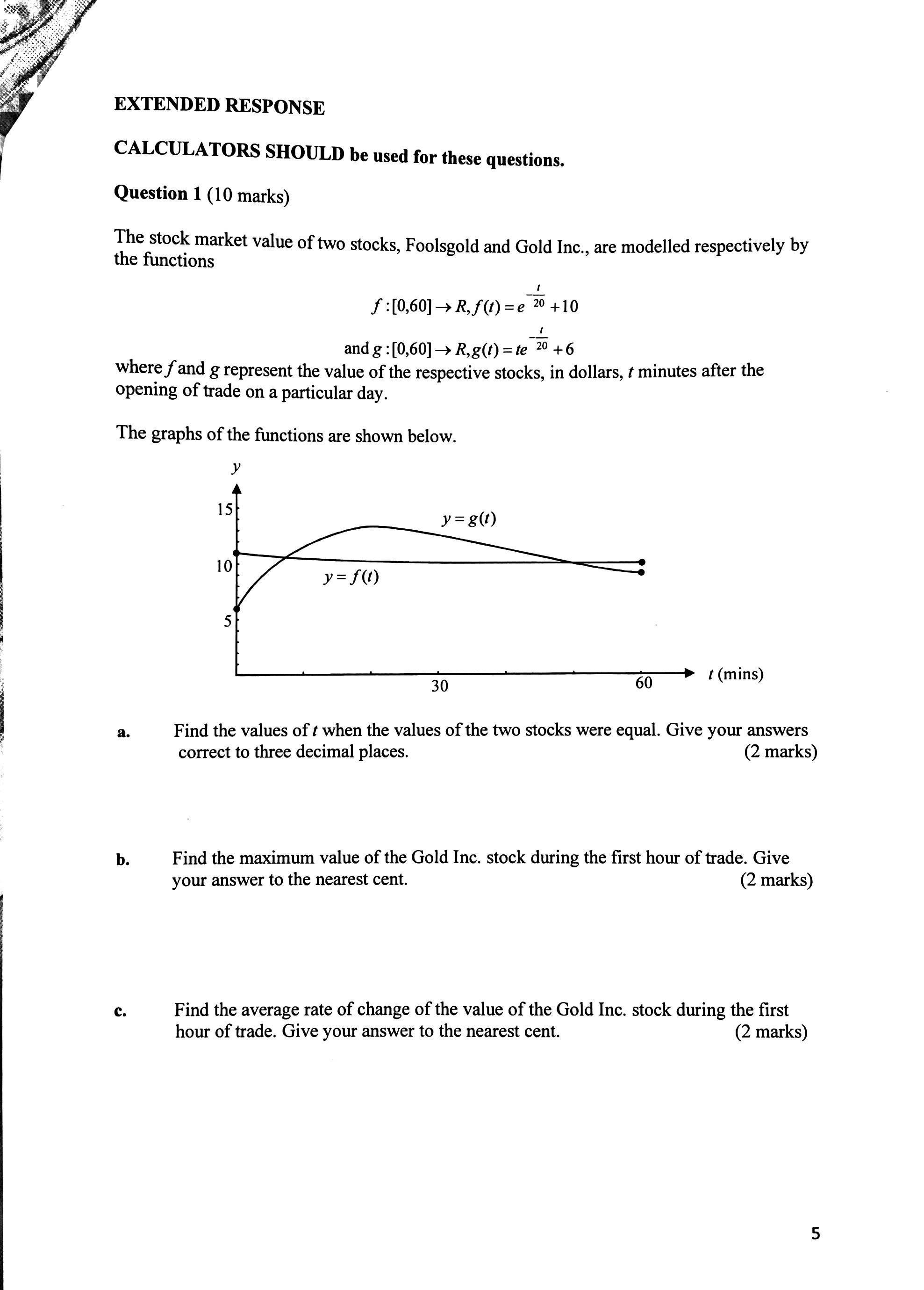 Exponential Functions calculator Exercise 