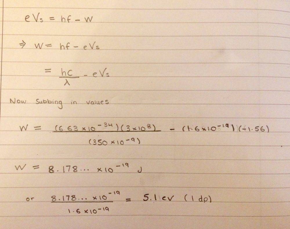 What is the work function of a metal? • Physics Forums