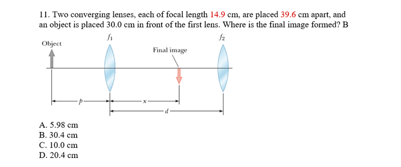Two converging lens, find the final image.... • Physics Forums