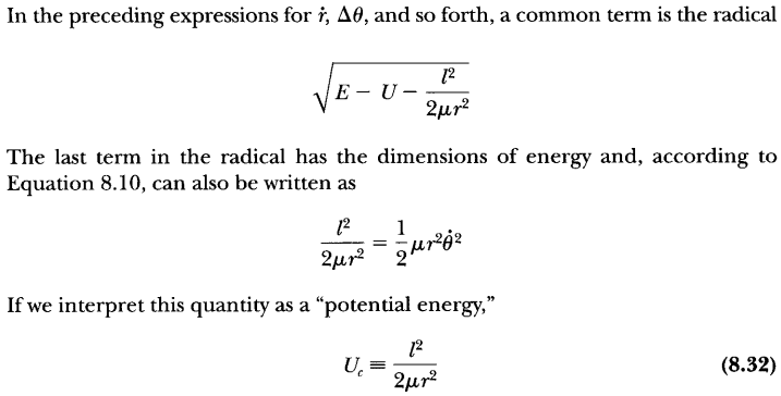 Effective Potential Energy from Central Force Motion • Physics Forums