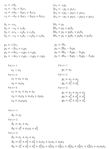 Newton's identities and matrices