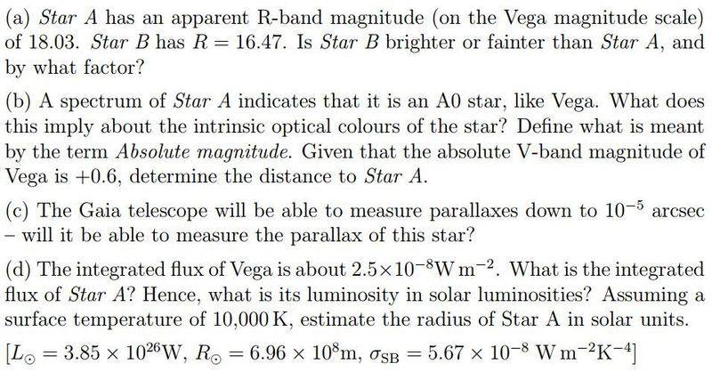 Calculating distance to a star using magnitudes • Physics Forums