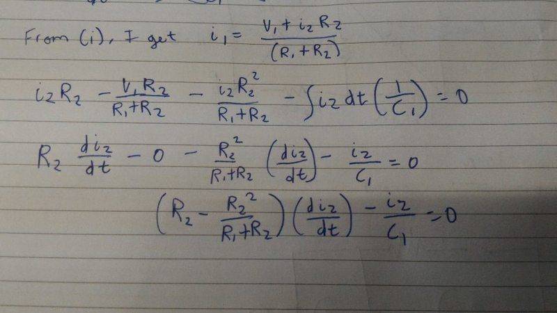 Current as a function of time in an RC circuit