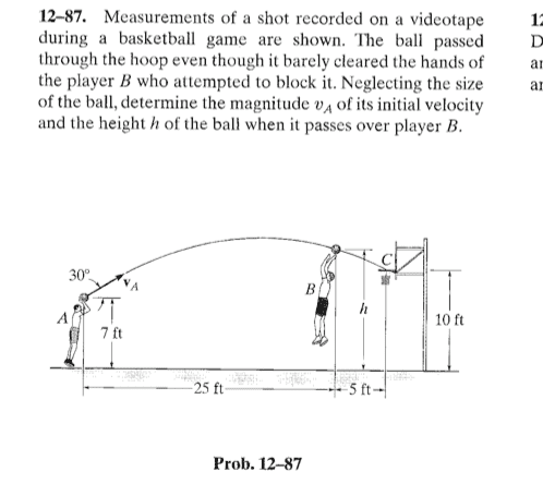Projectile Motion Basketball