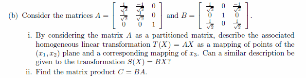 Matrix Multiplication and Linear Transformations
