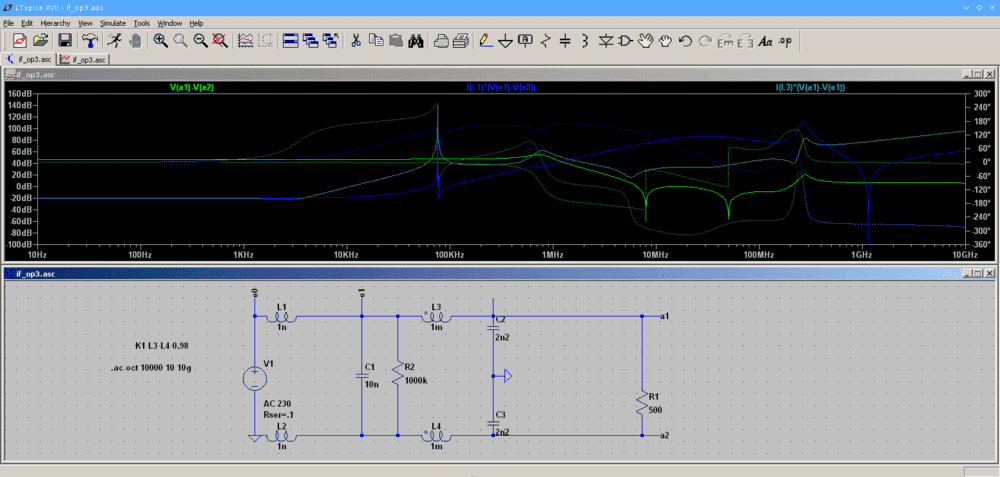 Line filter, proper LTspice simulation • Physics Forums