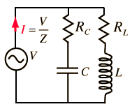 Parallel RLC Circuit: Using General Impedance Equation