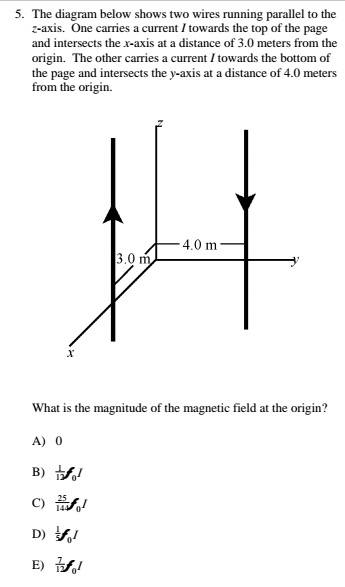 Multiple choice question on finding magnetic field