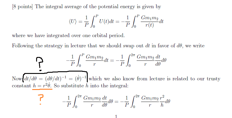 Time-Averaging the Potential Energy • Physics Forums