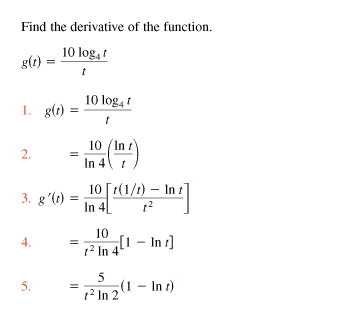 A question about log differentiation