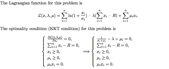 Maximizing Constrained Optimization Problem