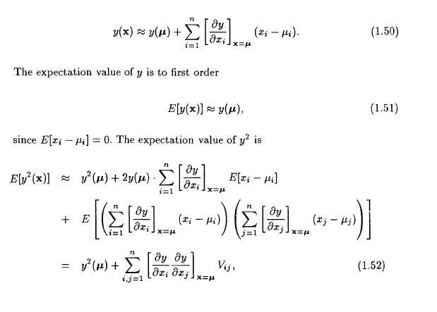 Error Propagation - Estimating Variance • Physics Forums