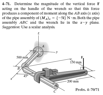 Statics - Moment using scalar analysis • Physics Forums