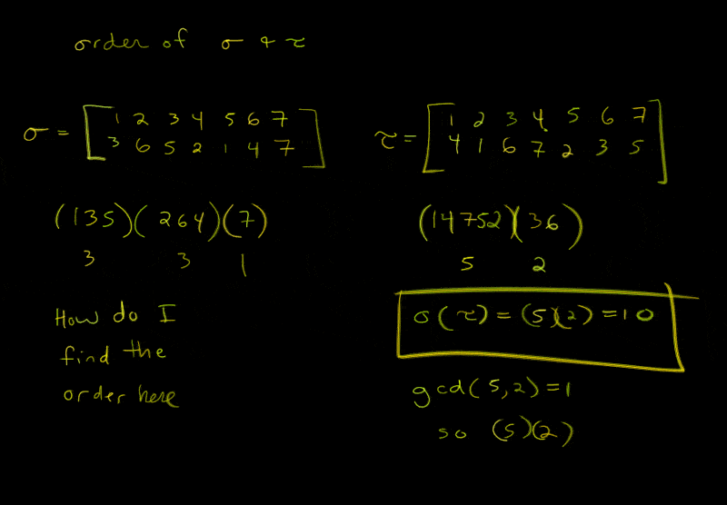 Permutation Practice Problems Abstract Algebra Permutation And