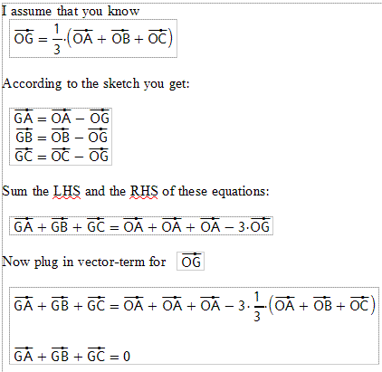 Proving the 2:1 Ratio of a Triangle's Medians at the Centroid Using Vectors • Physics Forums