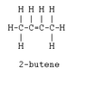2-butene reacts with hydrogen chloride gas